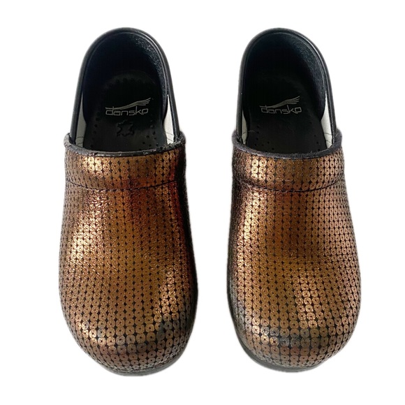 Dansko | Shoes | Dansko Gold Metallic Comfort Clog Shoes | Poshmark